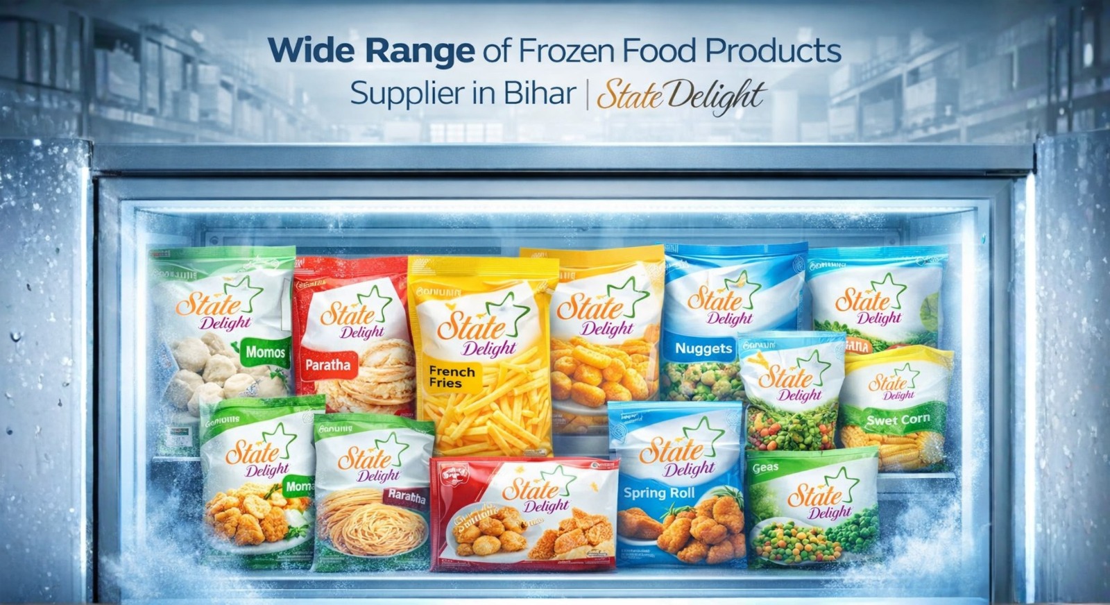 Wide Range of Frozen Food Products Supplier in Bihar | State Delight